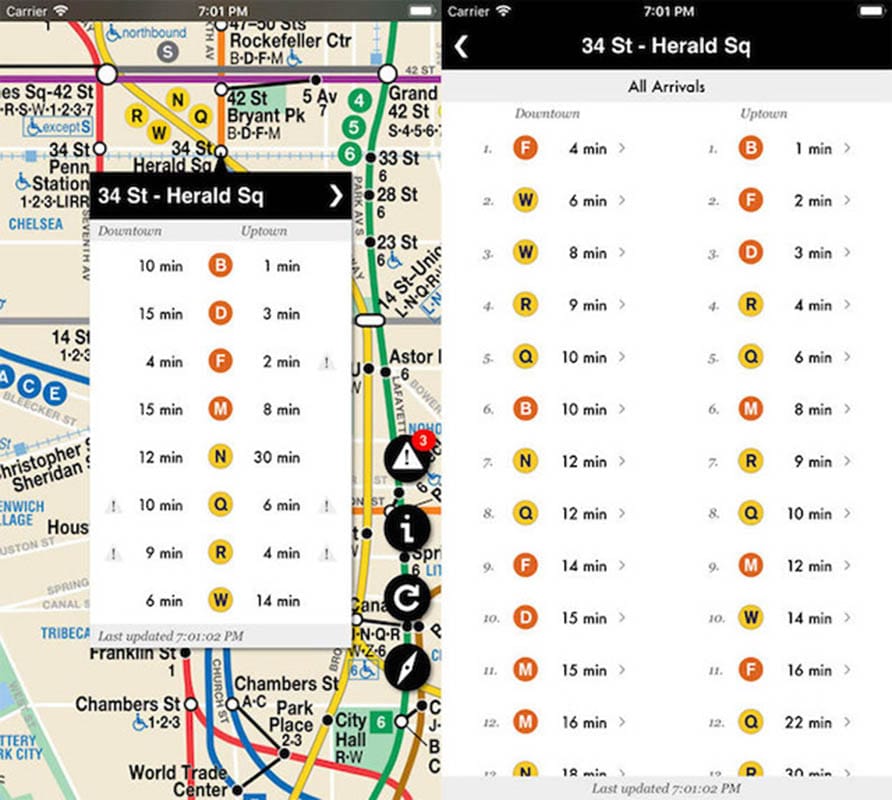 A New App Maps All Real Time NYC Subway Arrival Times - Untapped New York