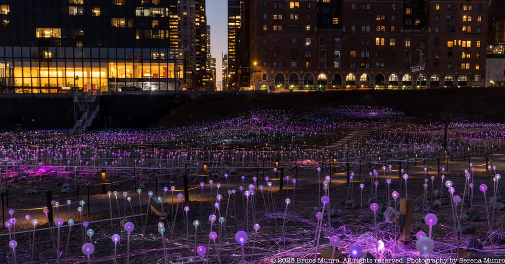Thousands of Tiny Spheres Glow at Field of Light in NYC - Untapped New York