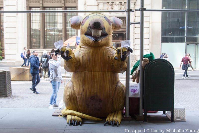 History of the Giant Inflatable Union Rats (and Cats!) in NYC ...