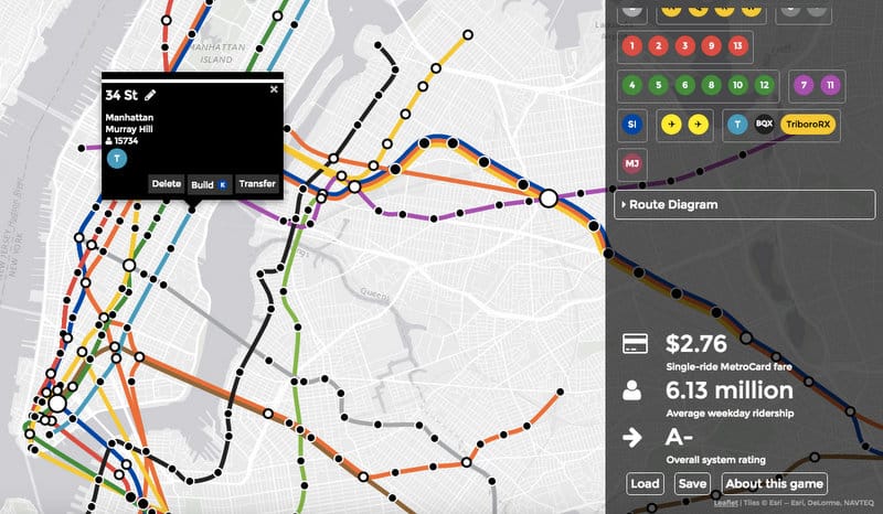 Build Your Own NYC Subway System with A New Game, "Brand New Subway ...