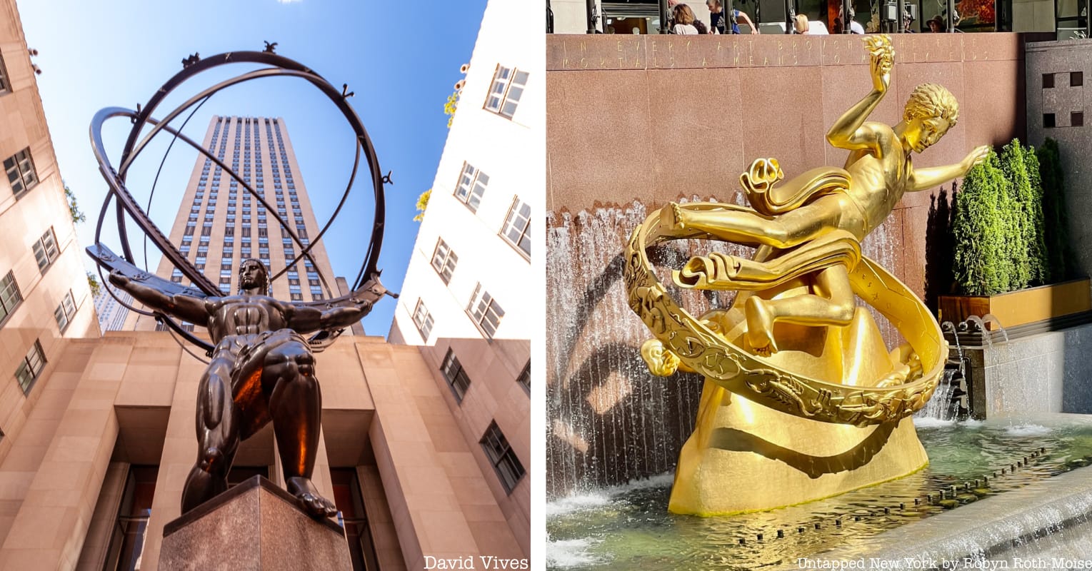 8 Secrets of the Atlas and Prometheus Sculptures at Rockefeller Center ...